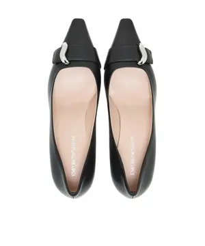 Emporio Armani Buckled Pointed-toe Pumps