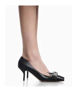 Emporio Armani Buckled Pointed-toe Pumps