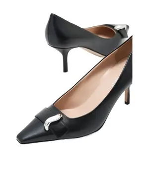 Emporio Armani Buckled Pointed-toe Pumps