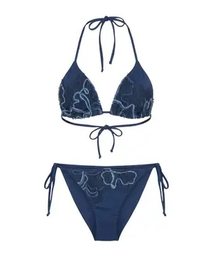Ermanno Scervino Triangle Bikini Set - Blue