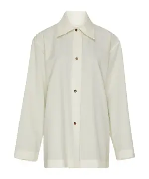 THE ROW Long-sleeved Lapel Shirt - White