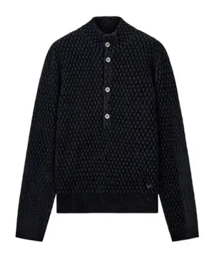 Emporio Armani Long-sleeve Stand-collar Pullover
