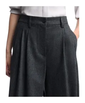 Emporio Armani Wool Flannel Pleated Bermuda Shorts