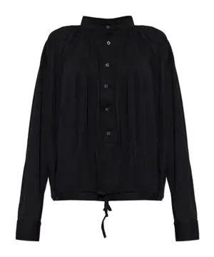 Dries Van Noten Loose Cotton Blouse - Black