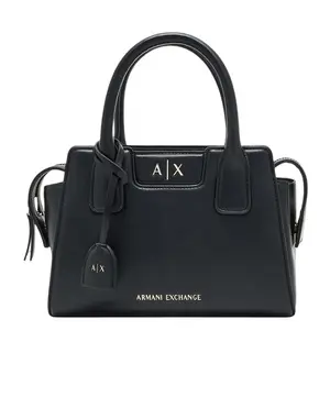 Armani Exchange Logo-plaque Tote Bag - Black