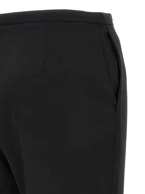 THE ROW Pressed Crease Straight Leg Trousers
