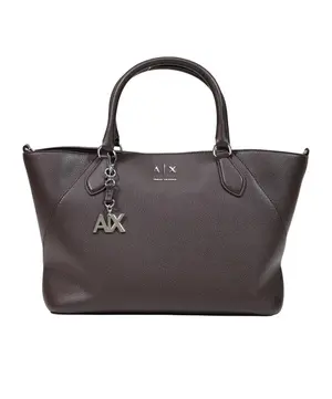Armani Exchange Dual-handle Shoulder Bag - Black