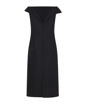 Balenciaga Off-shoulder Midi Dress