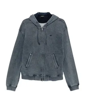 Emporio Armani Zip-up Hoodie - Blue