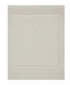 Fendi Ff Logo-pattern Scarf - White