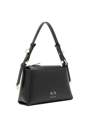Armani Exchange Shoulder Bag In Coated Fabric