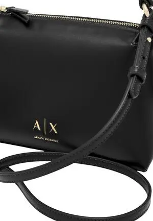 Armani Exchange Shoulder Bag In Coated Fabric