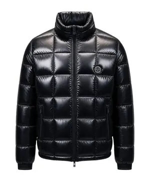 Armani Exchange Long-sleeve Stand-collar Padded Jacket - Black