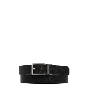 Armani Exchange Reversible Tongue Belt With An Adjustable Fit - Black
