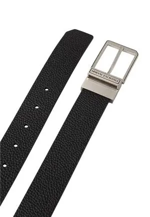 Armani Exchange Reversible Tongue Belt With An Adjustable Fit