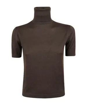 Ralph Lauren Short-sleeve Cashmere Sweater - Black