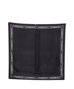 Emporio Armani Logo-detail Scarf - Black