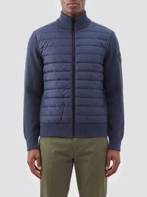 Canada Goose Hybridge Panel-knit Wool Padded Jacket - Dusk Blue