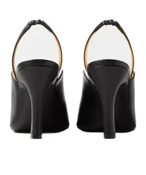 Versace Marisa Leather Slingbacks 90 Mm