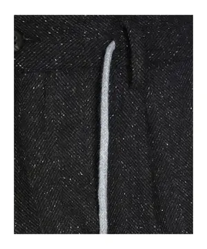 Eleventy Drawstring Slim Pants - Black