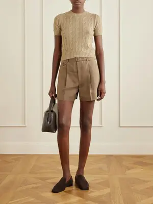 Ralph Lauren Cable Knit Short Sleeve Sweater