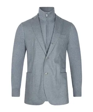 Eleventy Long-sleeve Casual Jacket - Medium Gray