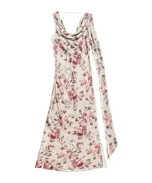 Acne Studios Printed Midi Dress - Nude