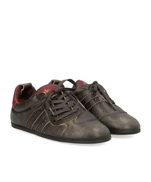 VIVIENNE WESTWOOD Distressed Leather Low-top Sneakers