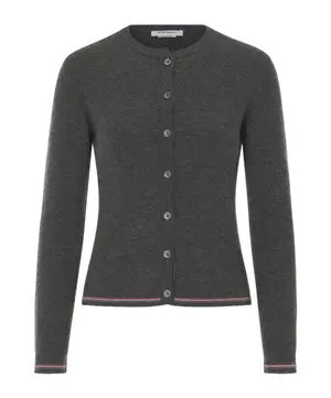 Thom Browne Rib-stitch Wool Cardigan - Grey