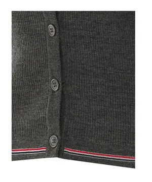 Thom Browne Rib-stitch Wool Cardigan