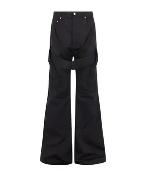 Rick Owens Casual Trousers With Belt Loops - Black