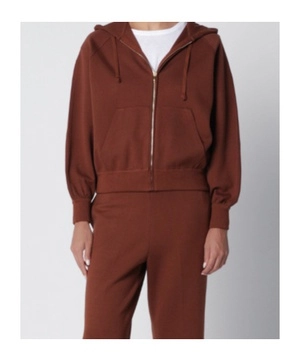 Loro Piana Viera Bomber Jacket With Drawstring Hood - Brown