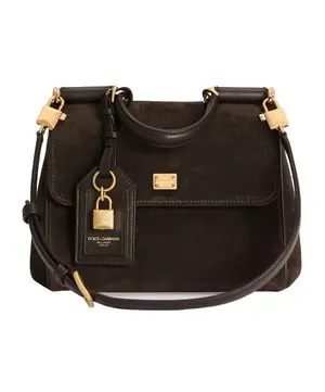Dolce & Gabbana Small My Sicily Handbag In Split Calfskin - Multi-color