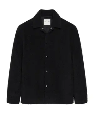 COURREGES Wool-blend Shirt Jacket - Black