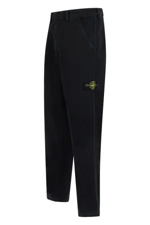 Stone Island Loose-fit Chino Trousers With Snap Pockets