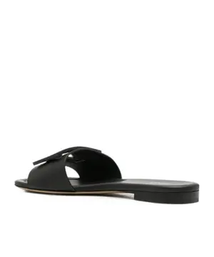 Fendi Baguette Leather Slides