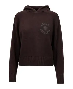 Armani Exchange Long-sleeve Hooded Sweatshirt With Ribbed Details