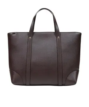 Armani Exchange Tote Bag With Dual Handles And Logo Plaque - Black