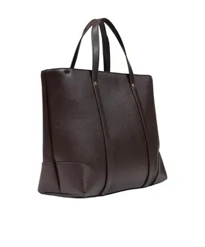 Armani Exchange Tote Bag With Dual Handles And Logo Plaque - Black