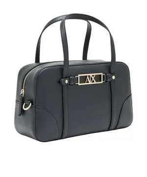 Armani Exchange Logo-plaque Leather Tote Bag