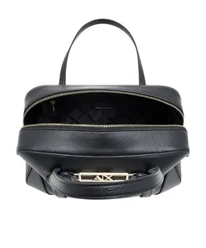 Armani Exchange Logo-plaque Leather Tote Bag