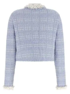 SELF-PORTRAIT Cropped Knitted Jacket