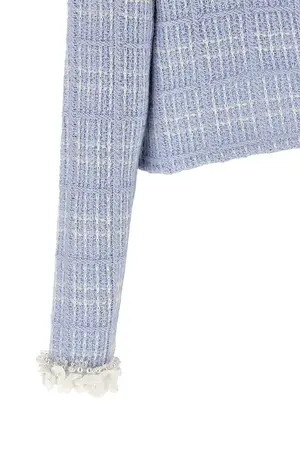 SELF-PORTRAIT Cropped Knitted Jacket
