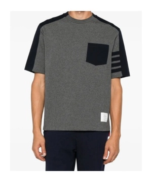 Thom Browne 4-bar Chest-pocket T-shirt