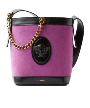 Versace Medusa Head Chain-linked Bucket Bag - No