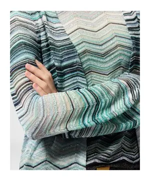 Missoni Long Chevron Open Cardigan