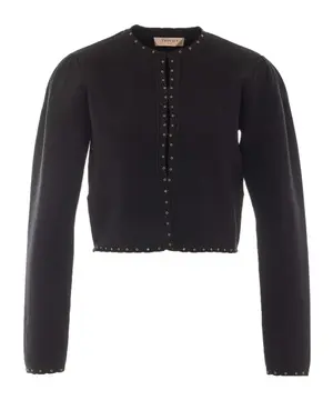 TWINSET Crew-neck Knit Top - Black
