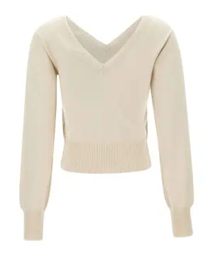 VIVIENNE WESTWOOD Beatrice Cropped V-neck Sweater