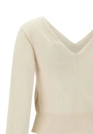 VIVIENNE WESTWOOD Beatrice Cropped V-neck Sweater