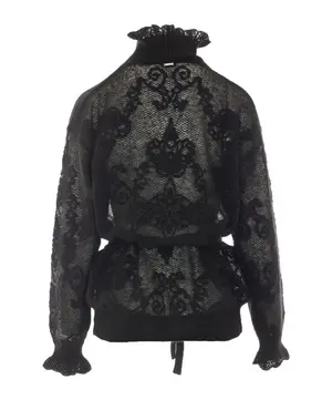 TWINSET Jacquard Knit Top With Ties